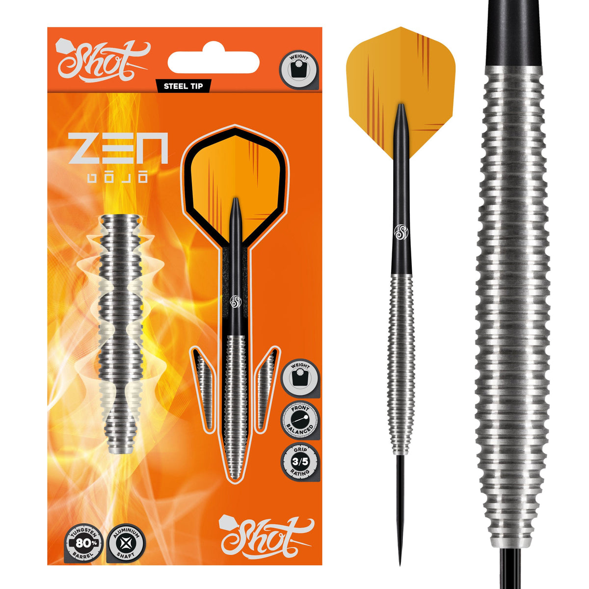 Shot - Zen Dojo - 80% Tungsten Darts – ArrowHeadz